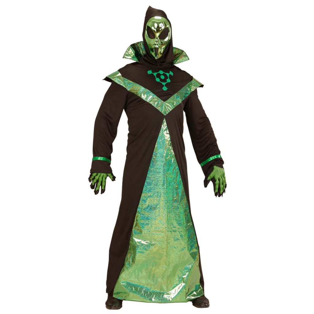 Alien Kostüm Robe Tunika lang Alien Empereor schwarz-grün – Fortmann ...