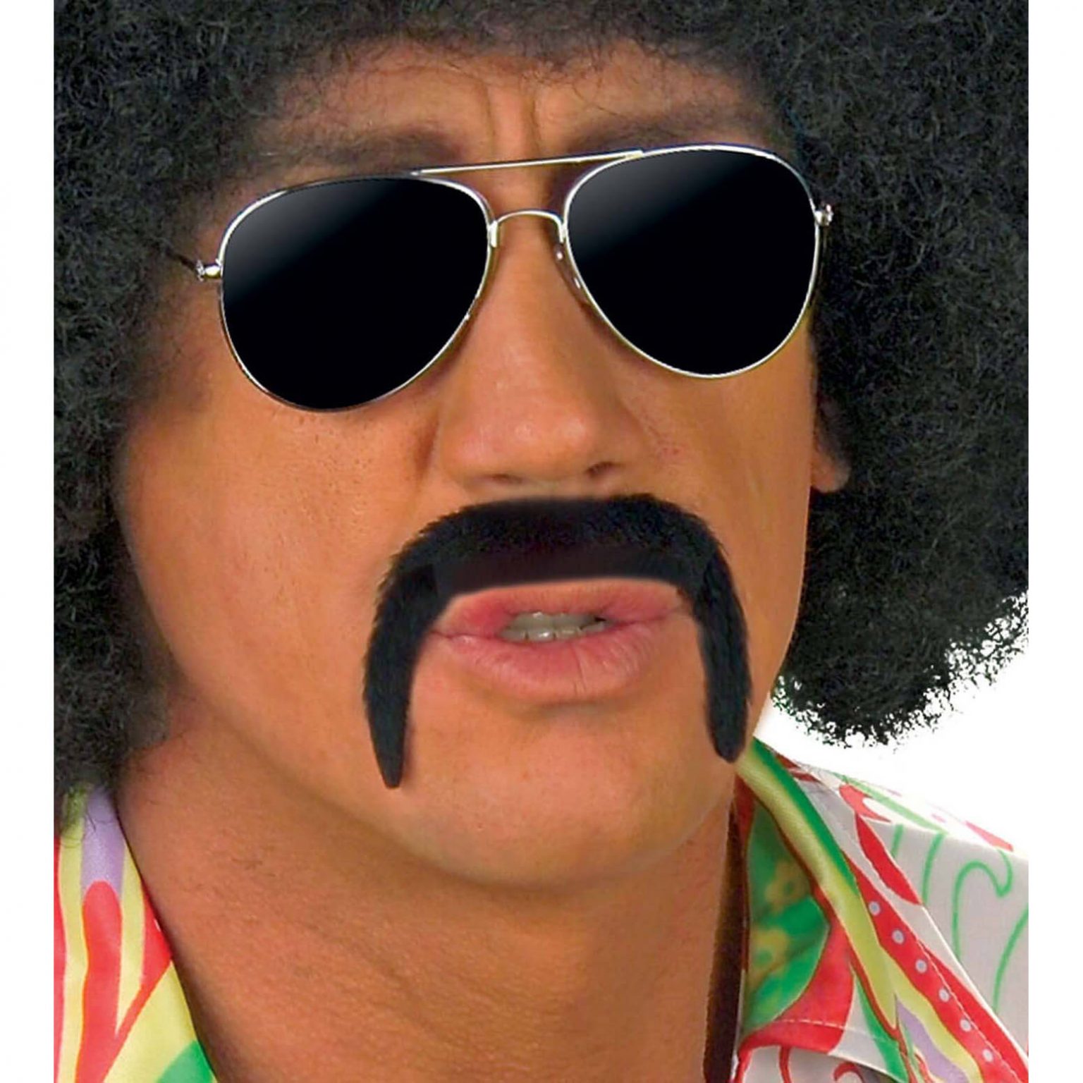 70er Jahre Oberlippenbart 70er Partyqualität Schnurrbart selbstklebend ...